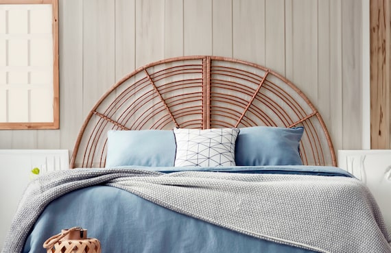 Arched Rattan Headboard Rattan Headboard Full Rattan Furniture Cane Headboard Natural Rattan Headboard Twin Headboard Headboard Queen Etsy
