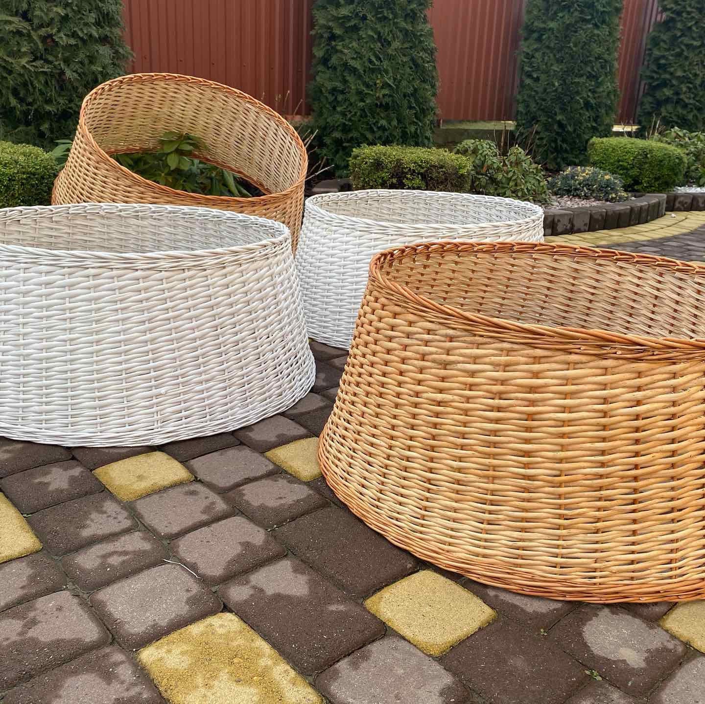 Christmas Natural Wicker Home Decor Vintage Christmas Tree - Etsy