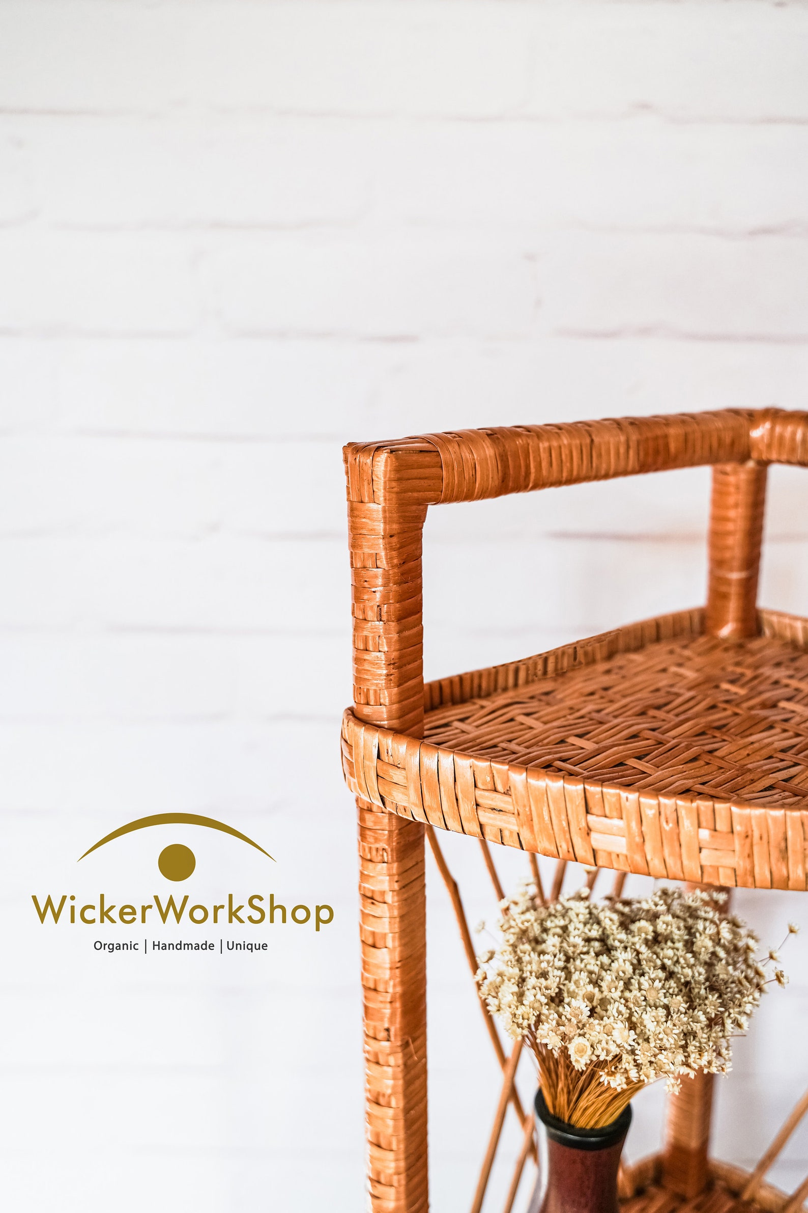 Corner Shelf,tiered Plant Stand,wicker Shelves,triangle Shelf,tall ...