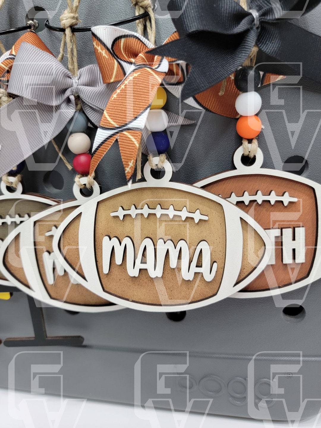 Football Bag Tag--sports Bag Tag--bag Charms - Etsy