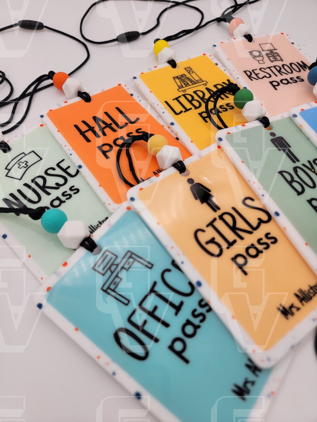 Teacher Hall Passes-classroom-office Pass-nurse Pass - Etsy