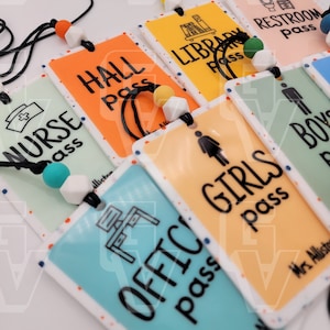 Teacher Hall Passes-classroom-office Pass-nurse Pass - Etsy
