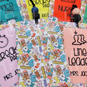Teacher Hall Passes-classroom-office Pass-nurse Pass - Etsy