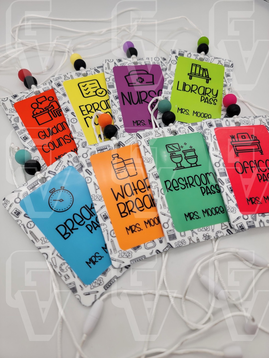 Teacher Hall Passes-classroom-office Pass-nurse Pass - Etsy