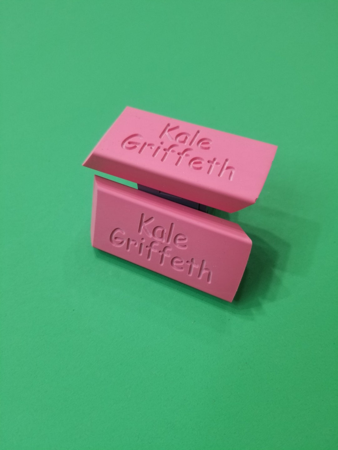 Custom Engraved Pink Erasers 2 Pack - Etsy
