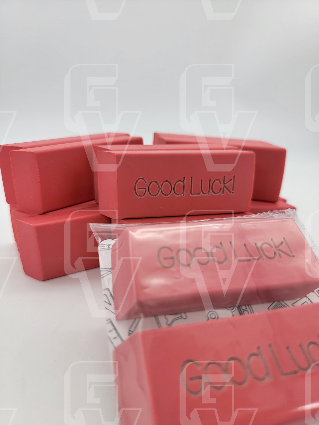 Custom Engraved Pink Erasers~~ 2 Pack - Etsy
