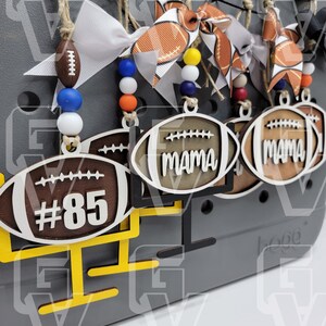 Football Bag Tagsports Bag Tagbag Charms - Etsy