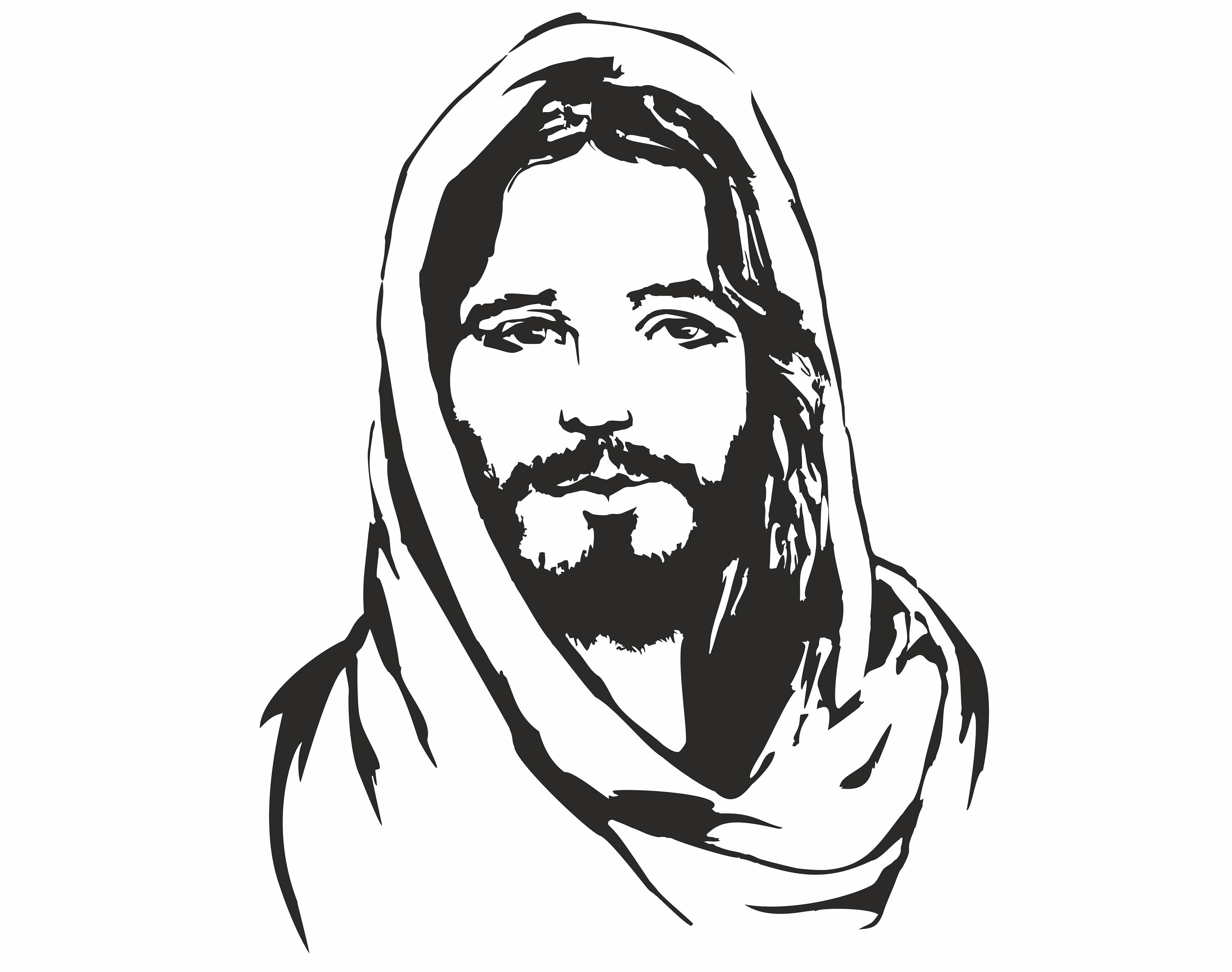 Jesus Christ Svg Jesus Portrait SVG Jesus Face SVG Holy Face of Jesus ...