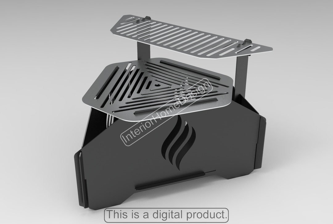 Triangle Fire Pit Dxf Files,fire Pit Collapsible BBQ Dxf Files, Grill ...