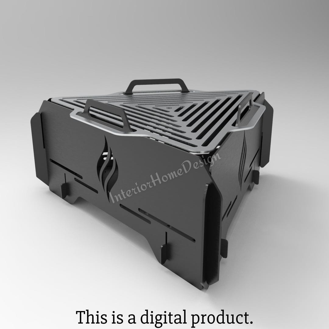 Portable Triangle Fire Pit Dxf Files, Portable Fire Pit,diy Fire Pit ...