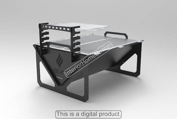 Fire Pit Dxf Filesdiy Fire Pit BBQ Barbecue Dxf Filesgrill - Etsy