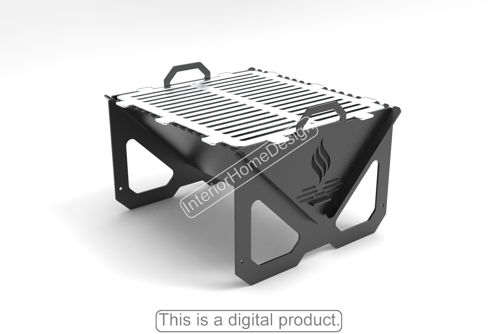 Plasma Cut Fire Pit Portable Dxf File,fire Pit Collapsible BBQ Barbecue ...