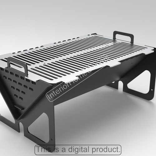 Collapsible Firepit Grill Bbq DXF Files for Plasma Laser - Etsy
