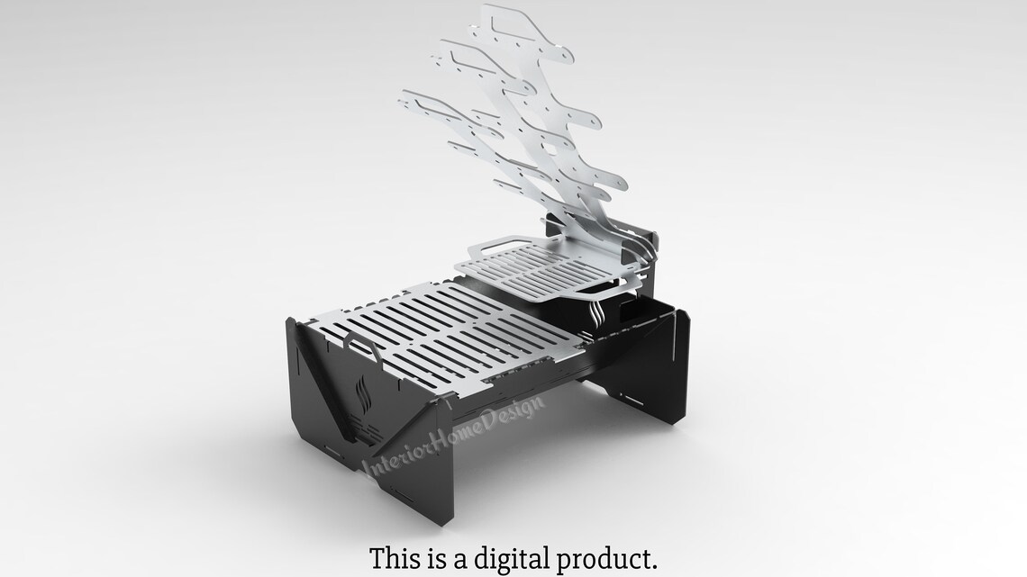 Fire Pit Dxffire Pit Collapsible BBQ Barbecue Dxf Files for - Etsy