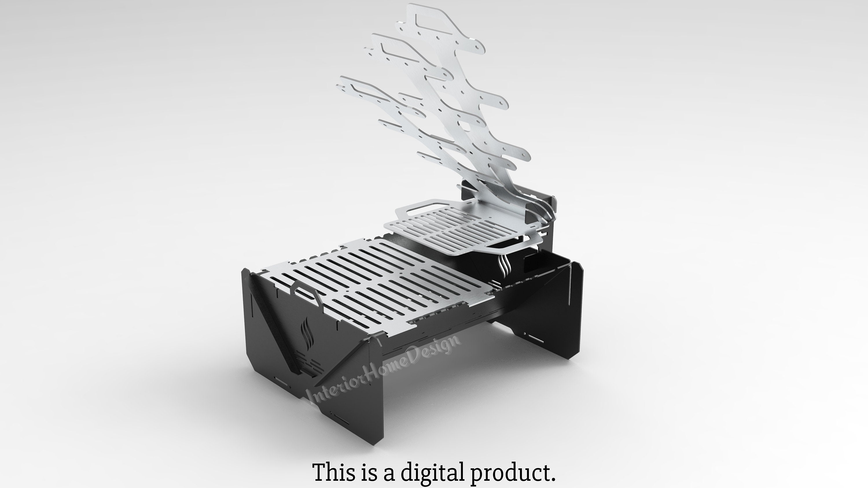 Fire Pit Dxffire Pit Collapsible BBQ Barbecue Dxf Files for - Etsy