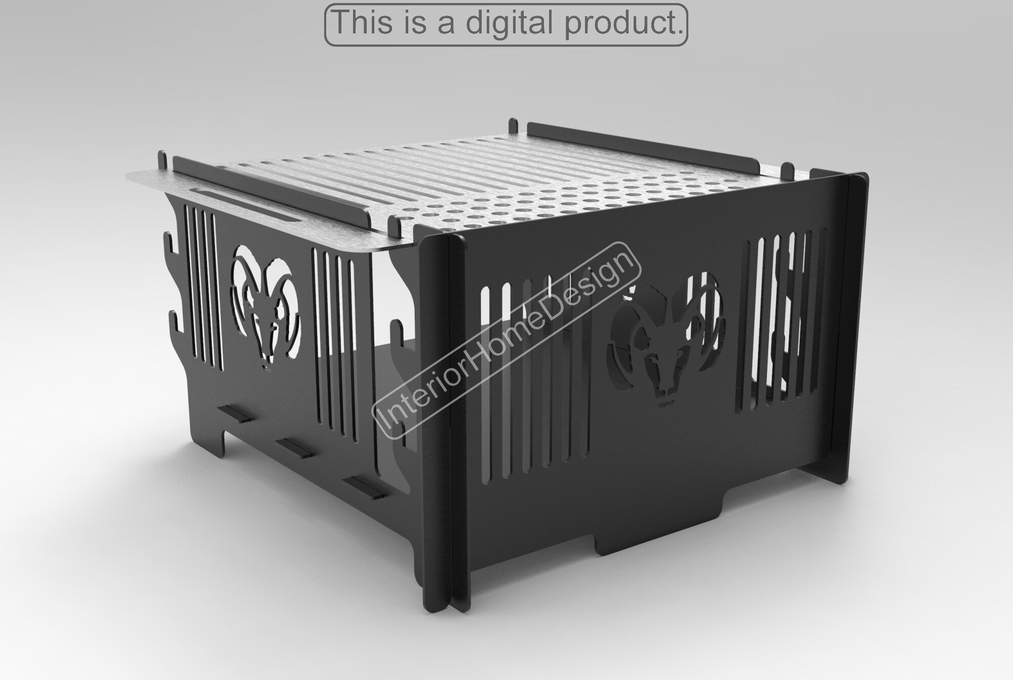 Fire Pit Dxf Portable Metal Dxf Files for Plasma Grill Fire - Etsy