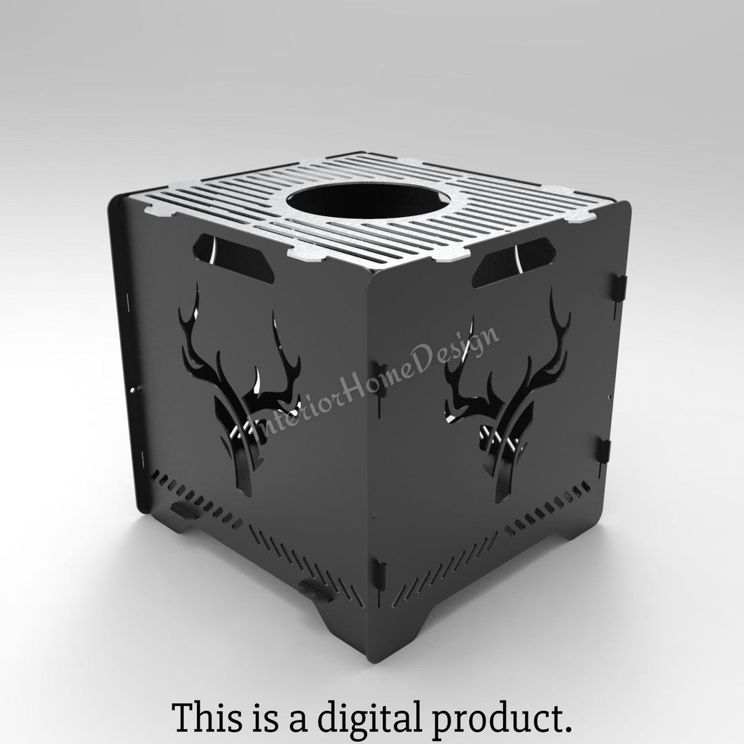 Square Fire Pit Dxf Svg File,bbq Barbecue Dxf Files for Plasma, Grill ...