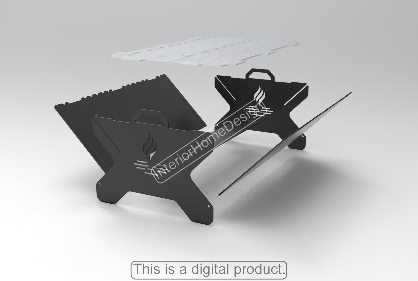 Fire Pit Dxf Filesfire Pit Portablediy Fire Pit BBQ Dxf - Etsy