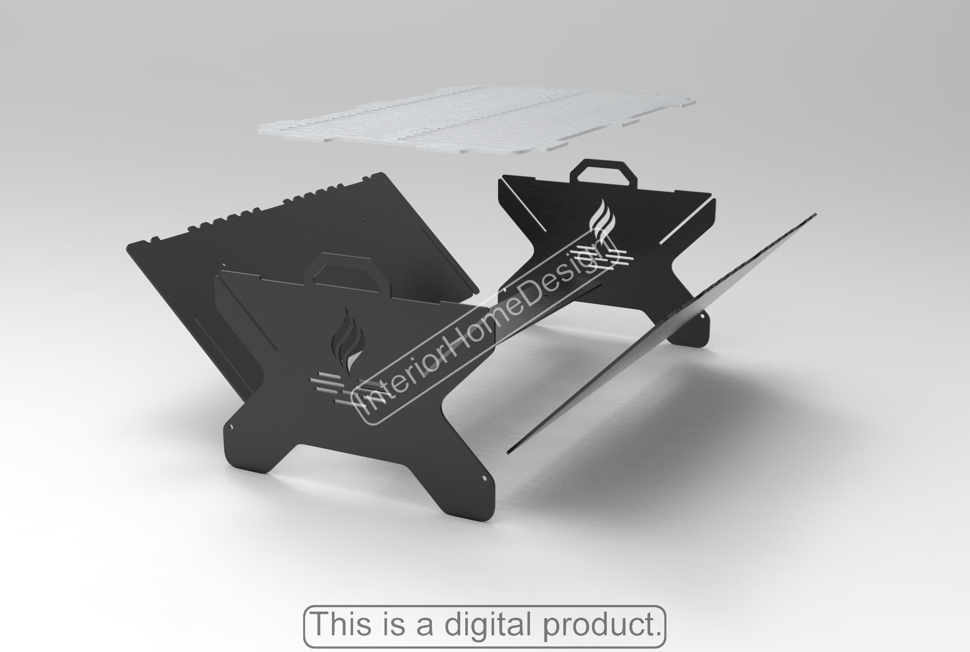 Fire Pit Dxf Filesfire Pit Portablediy Fire Pit BBQ Dxf - Etsy