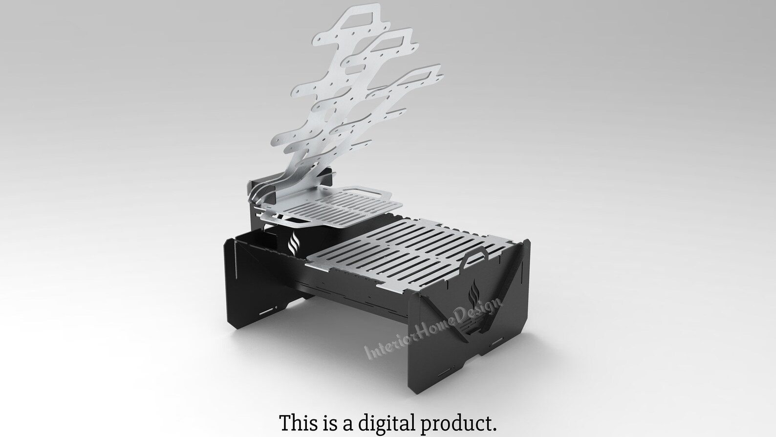 Fire Pit Dxffire Pit Collapsible BBQ Barbecue Dxf Files for - Etsy