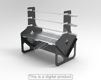 Bbq Grill Dxf File | Etsy