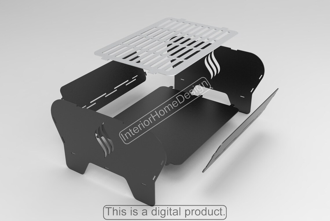 Fire Pit Dxf Filesfire Pit Portablediy Fire Pit BBQ Dxf | Etsy