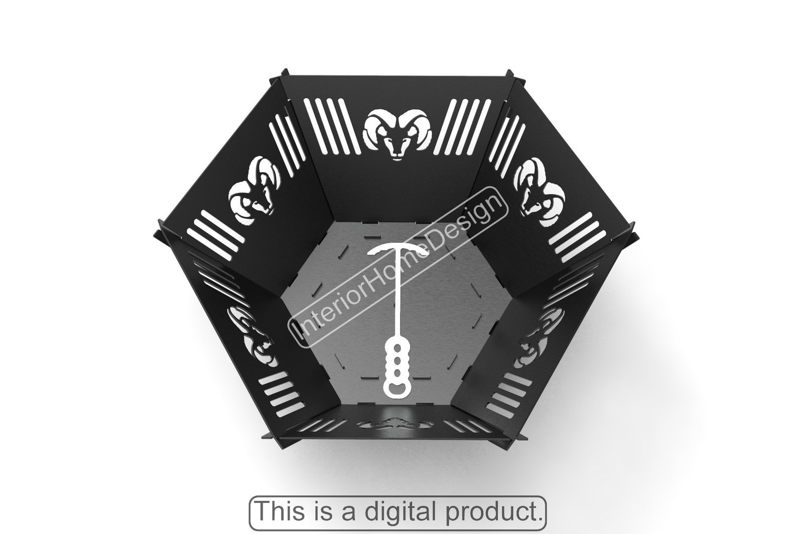 Hexagon Fire Pit Dxf, Dxf Files for Plasma,fire Pit Portable,barbecue ...