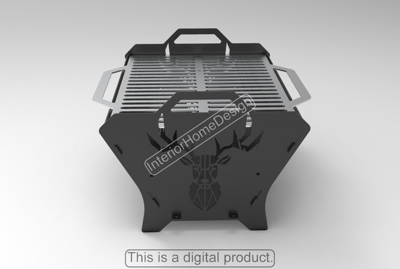 Deer Fire Pit Dxf Filebbq Barbecue File Dxf Files for - Etsy