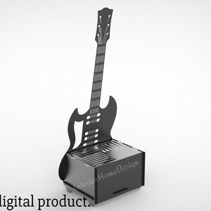 Guitar Fire Pit Dxf, Outdoor Fire Pit, Backyard Firepit, Music Lover ...