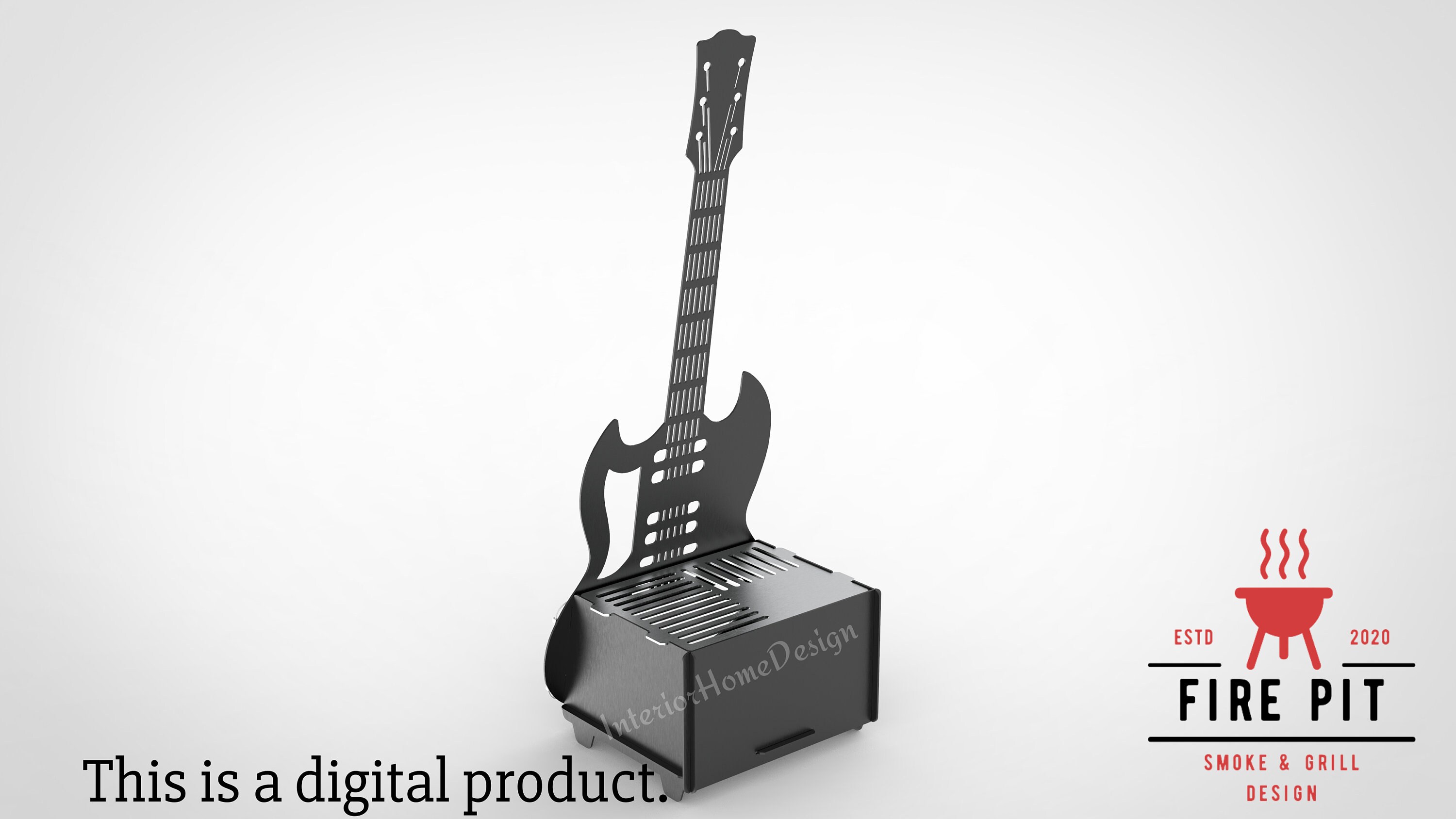 Guitar Fire Pit Dxf, Outdoor Fire Pit, Backyard Firepit, Music Lover ...
