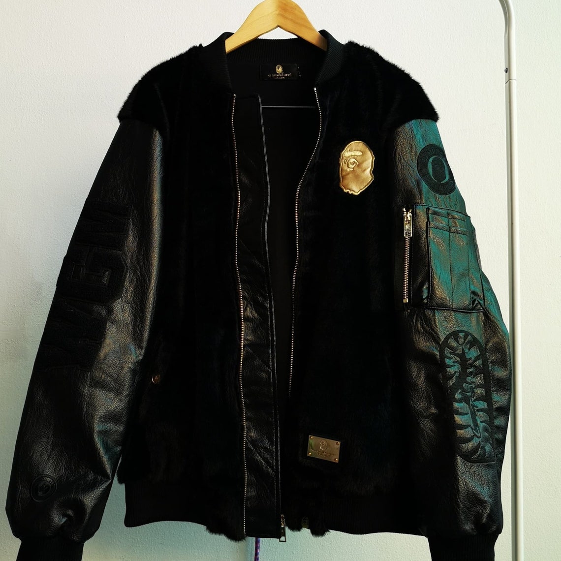 A Bathing Ape Bape Jacket Bape Bomber Rare Vintage 90s A - Etsy