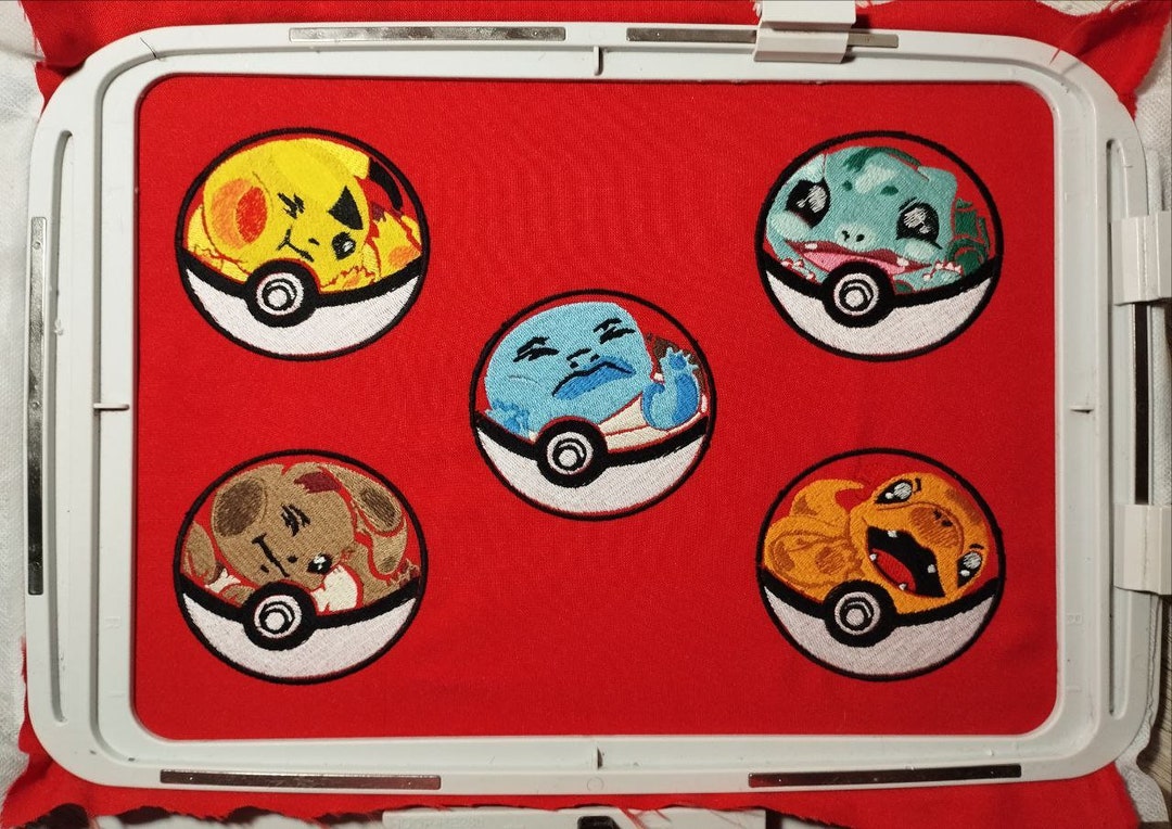 Pokeball Embroidery Design Pokemon Embroidery Machine Files Pokemon ...