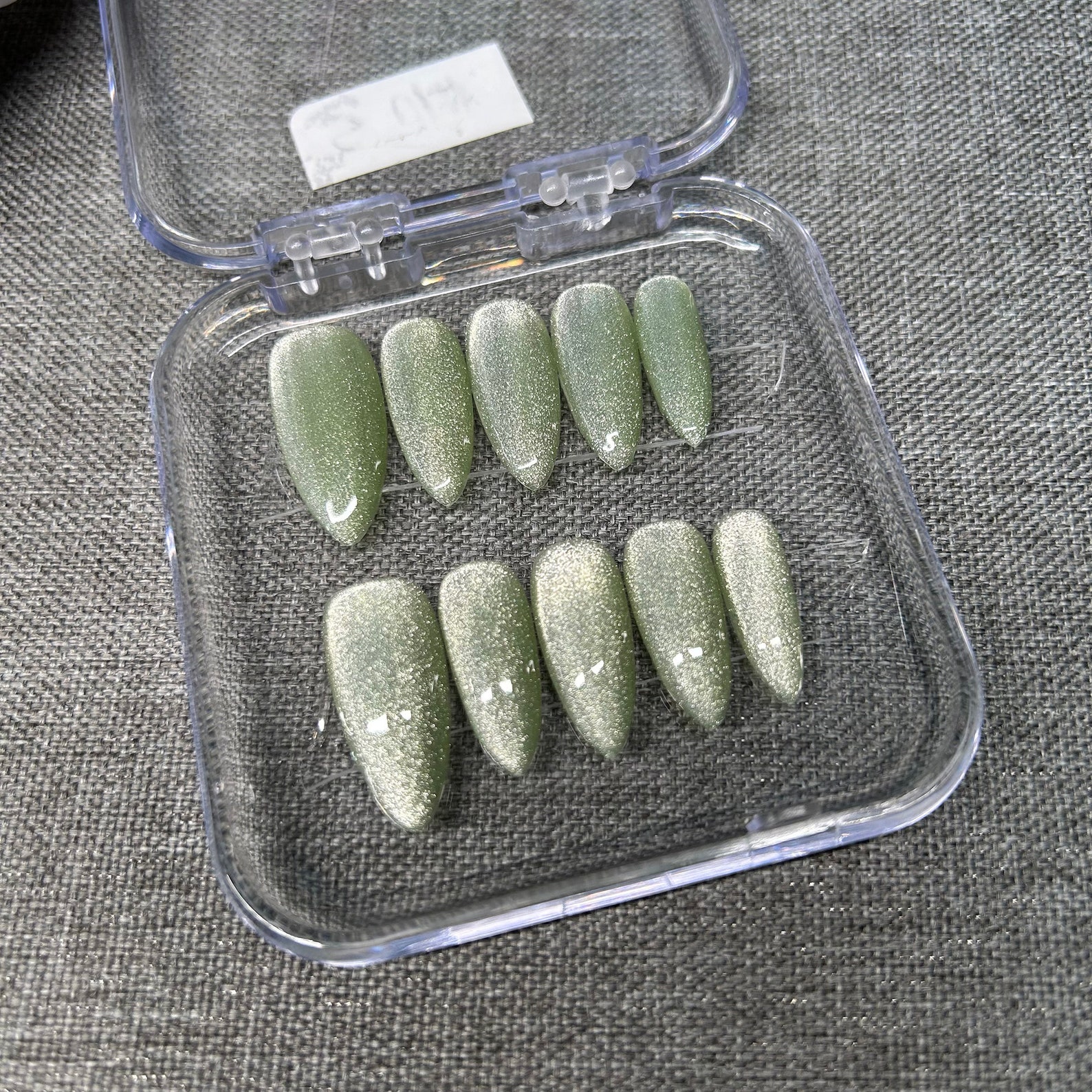 Spring Colors, Green Cat Eye Nails, Pretty Finished Gel Nails, Fun Nail ...