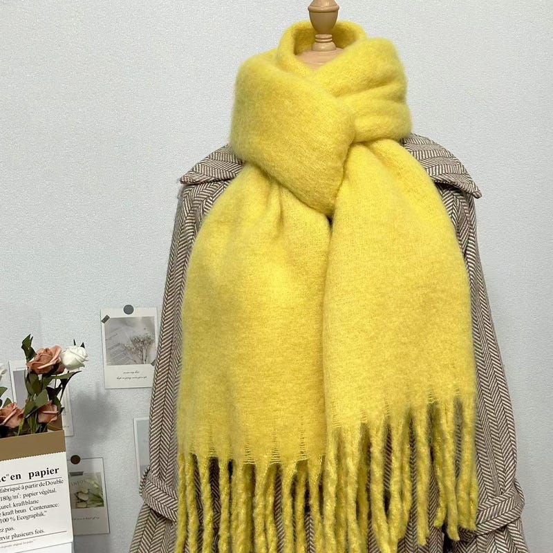 Yellow Scarf - Etsy