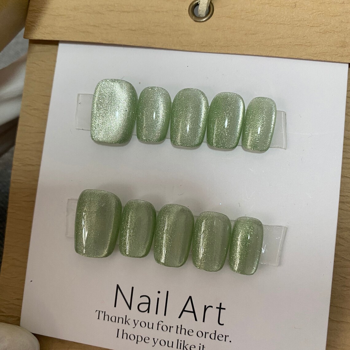 Spring Colors, Green Cat Eye Nails, Pretty Finished Gel Nails, Fun Nail ...