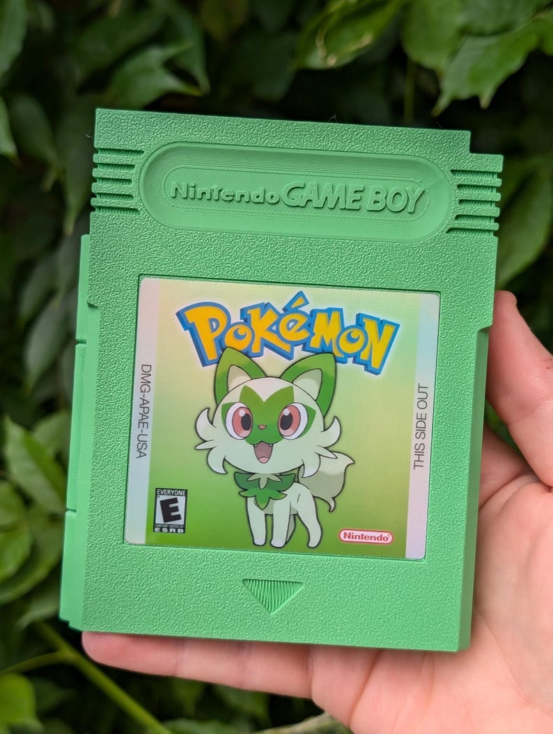 Custom Pokemon GBC Case - Nintendo Gameboy Colour Cartridge Case ...