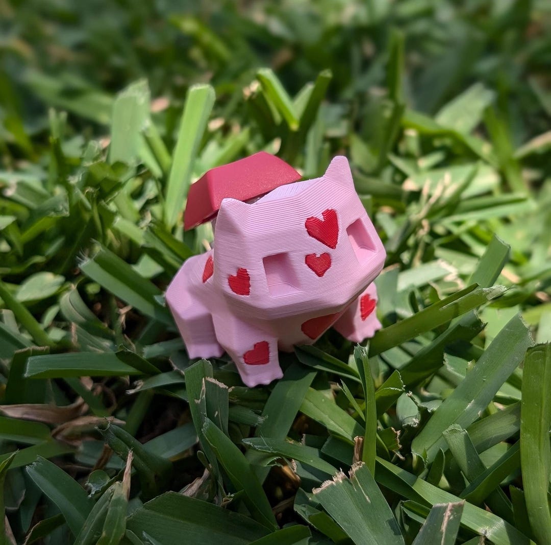 Valentines Bulbasaur Mechanical Switch Fidget Toy | Pokemon Fidget Key ...