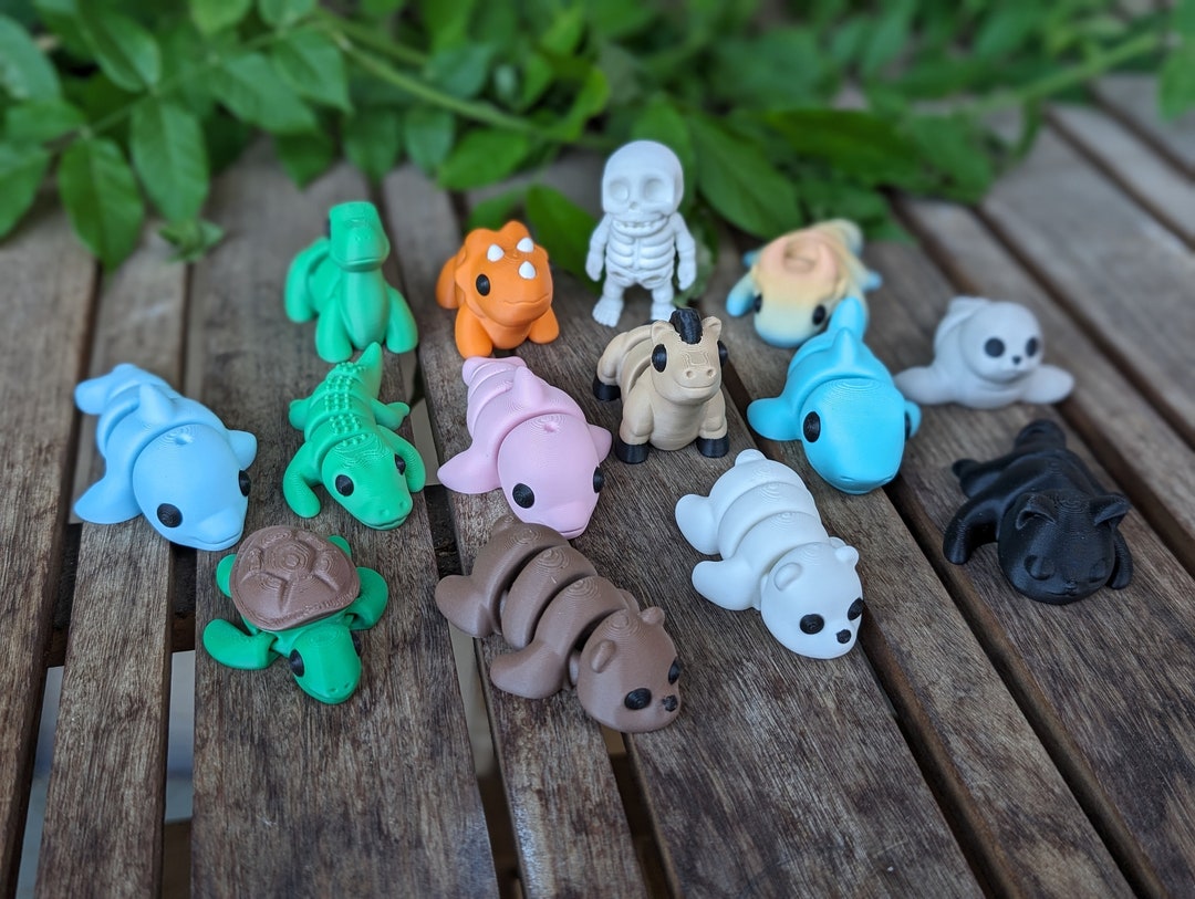 Big Flexi Animal Gift Packs! 3D Printed at a Larger Scale for More ...
