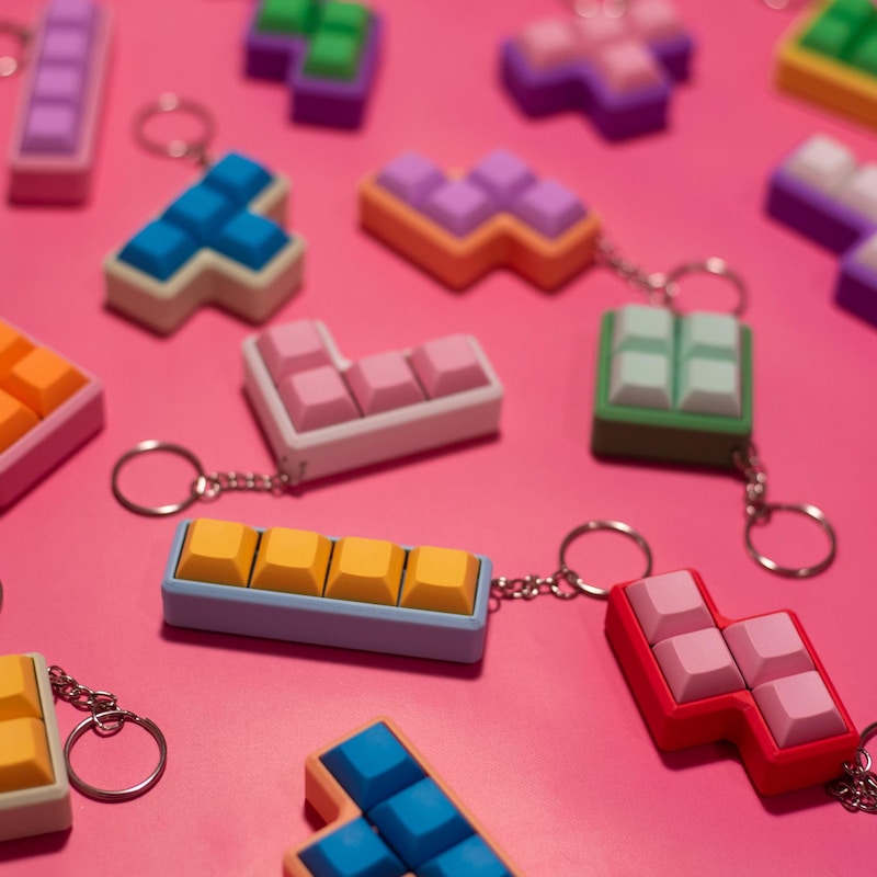 Tetris Keychains - Etsy