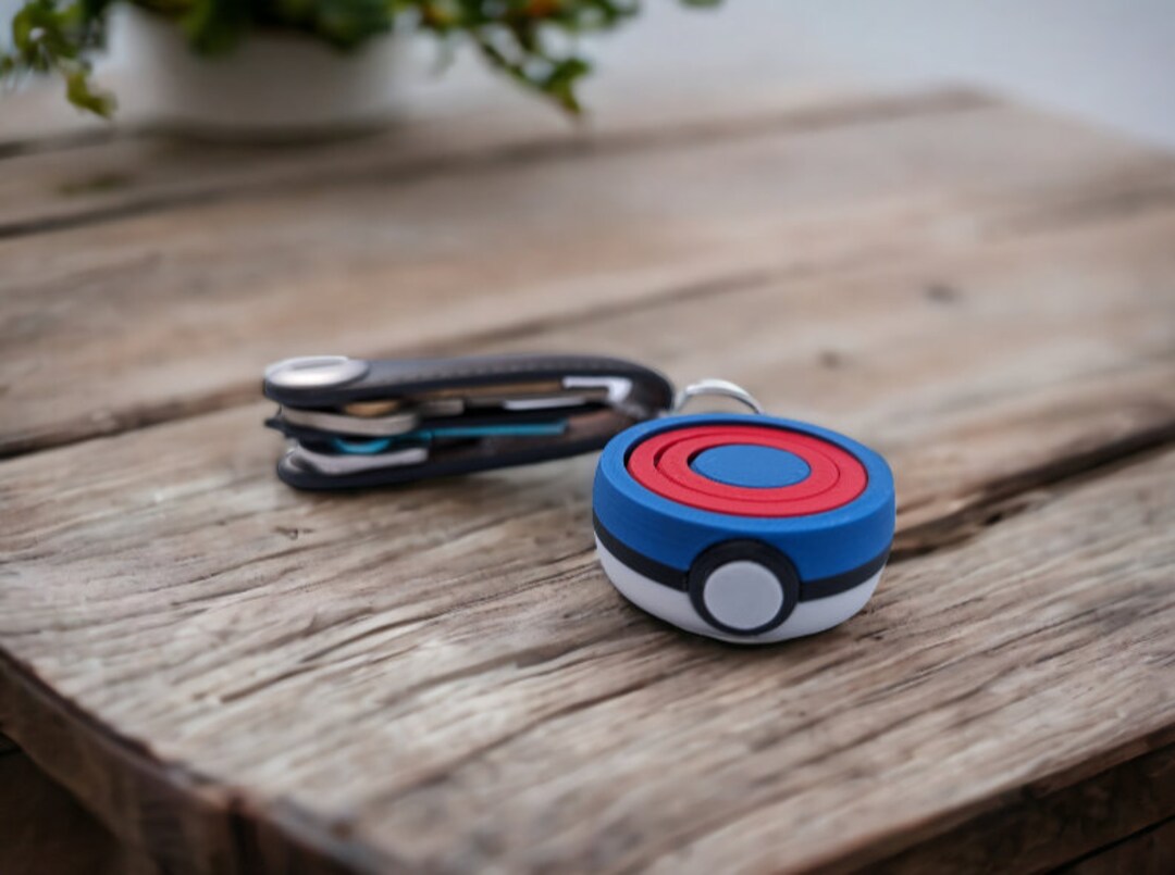 Pokeball Gyro Fidget Toy Keyring! Stress Fidget Toy - Etsy