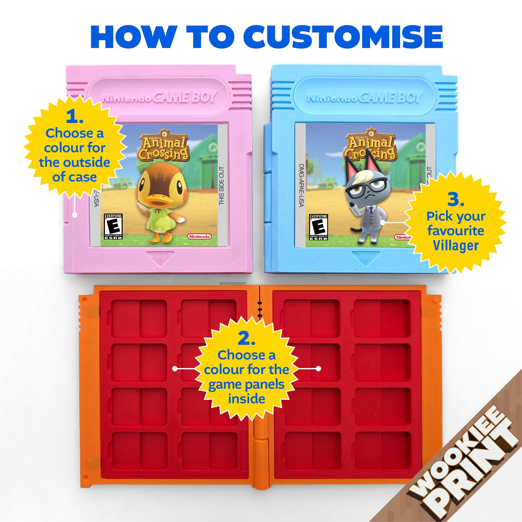Custom Switch Game Case Animal Crossing Nintendo Custom Cartridge Case ...