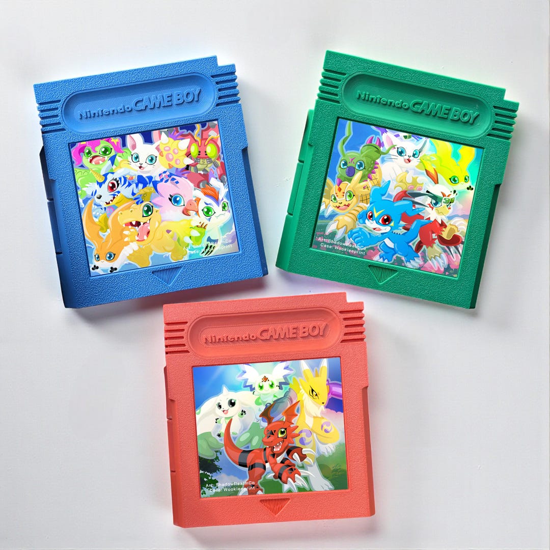 Shadowrealmco Digimon Collab Game Cases - Nintendo Switch/switch 2, GBA ...