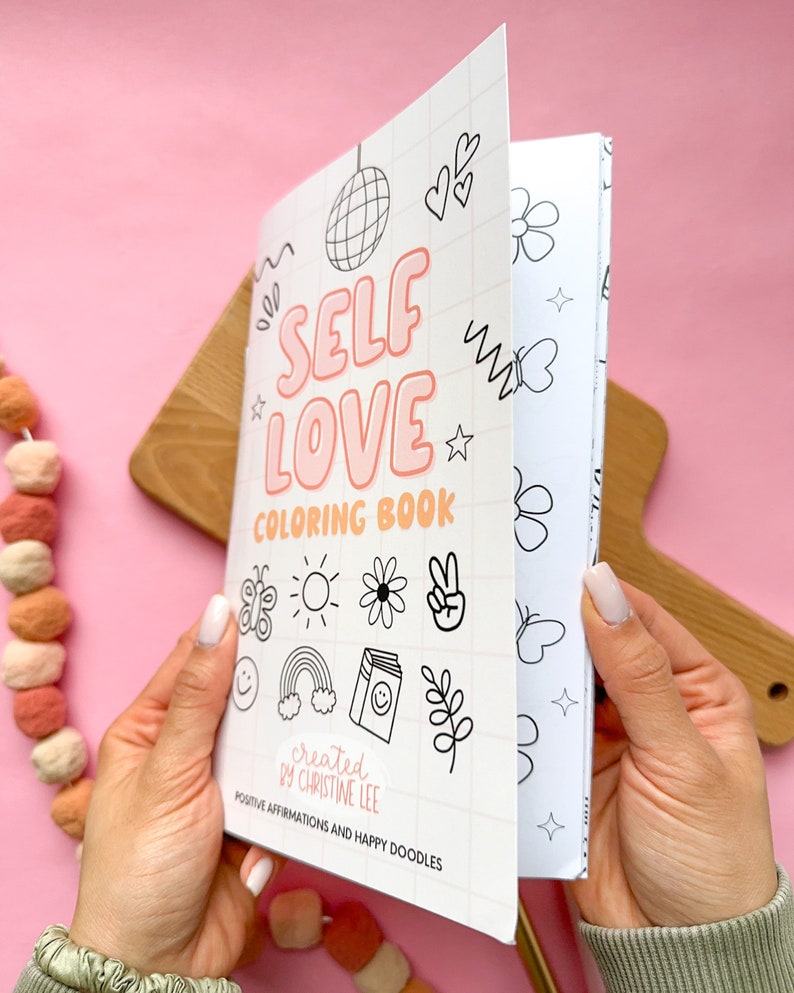 Self Love Coloring Book Mindful Coloring Positive - Etsy
