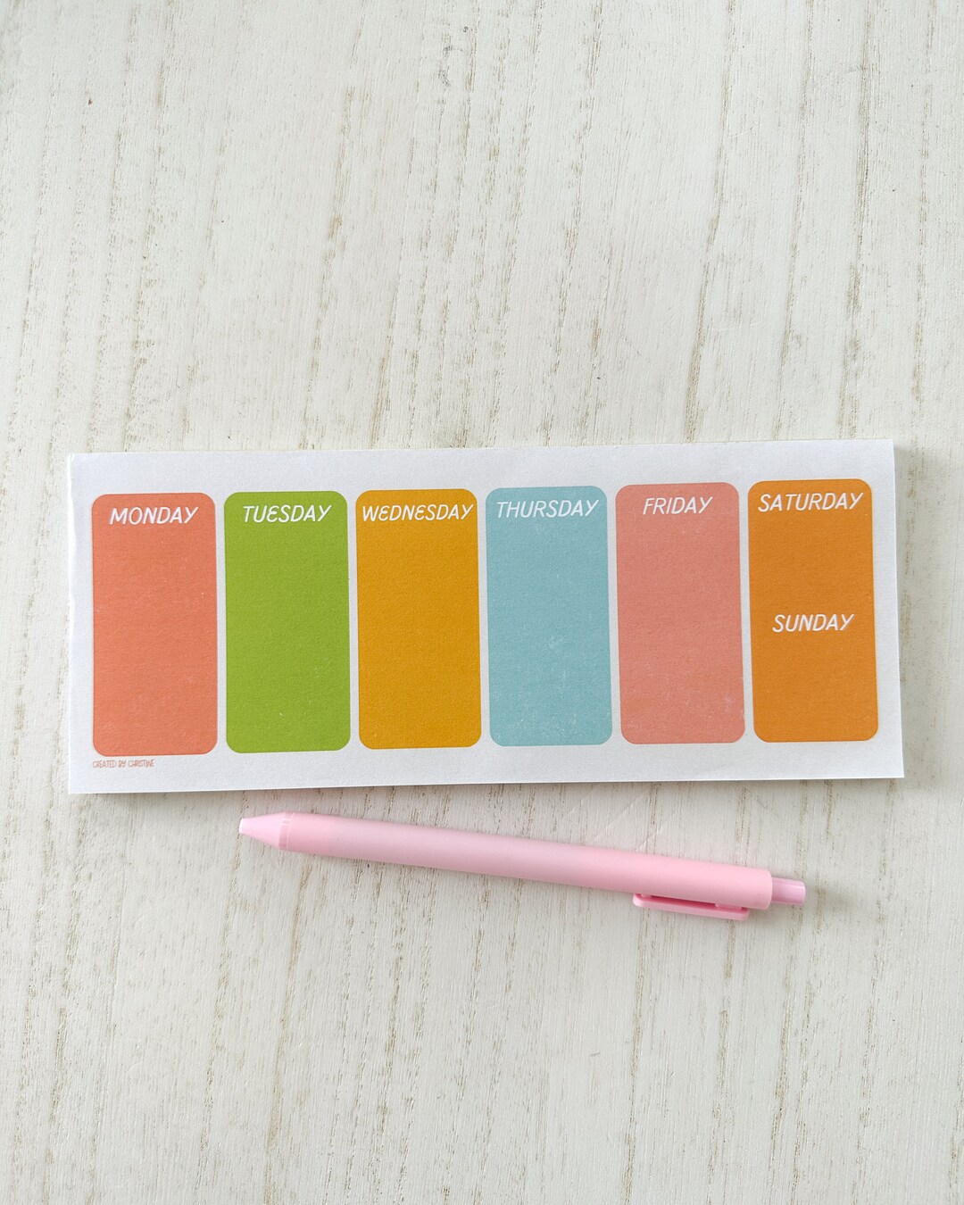 Weekly Planner Notepad Task To-do Organizer, List Pad, Blank Notepad ...