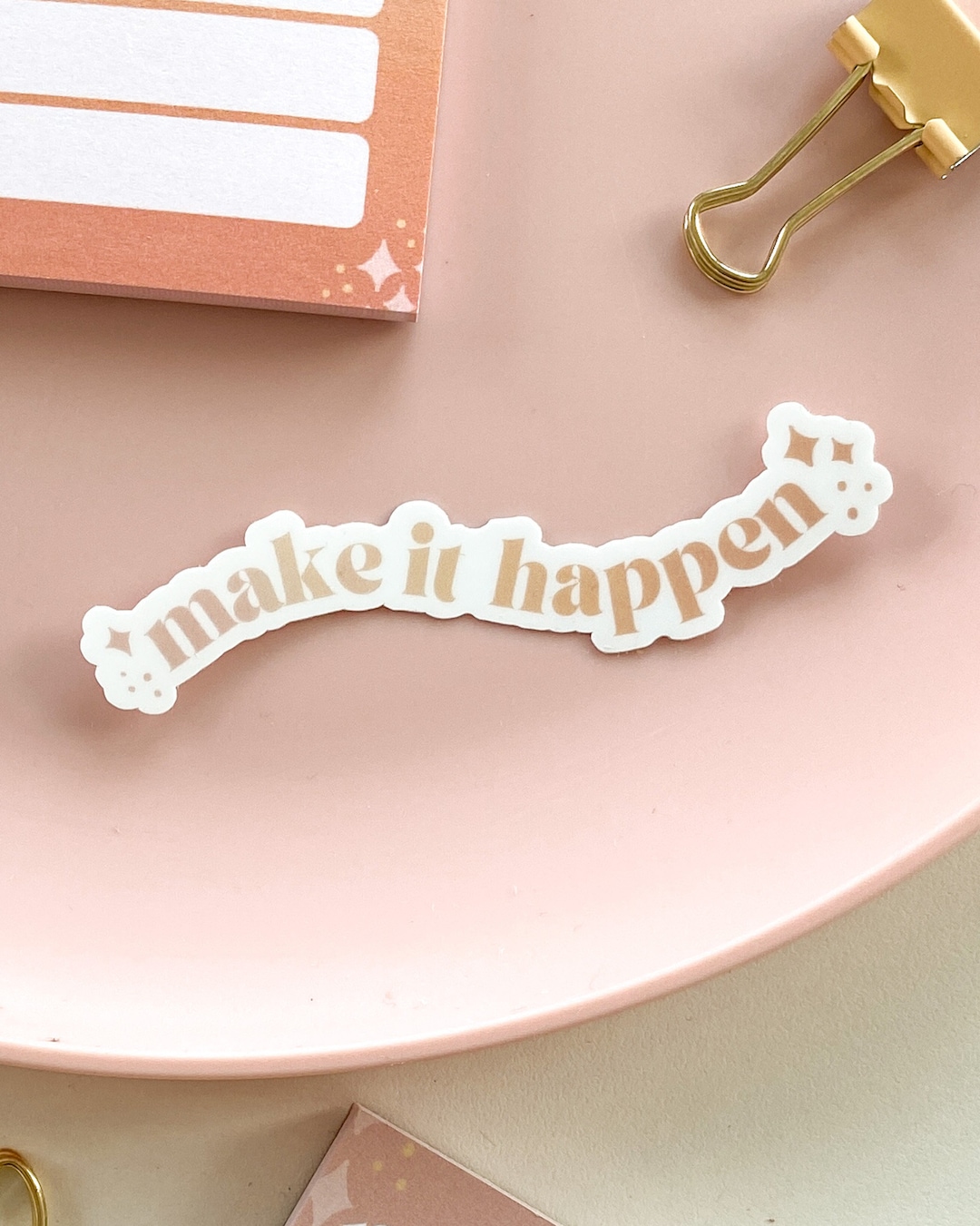 Make It Happen Sticker | Motivational Sticker, Positive Sticker ...