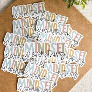 Mindset is Everything Sticker | Waterproof Vinyl Decal - Etsy