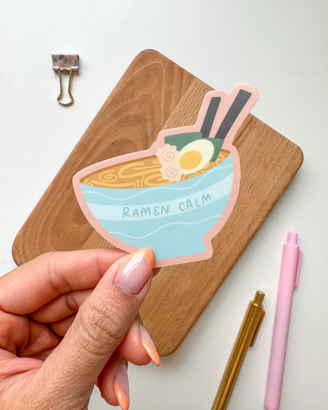 Ramen Noodle Soup Sticker | Food Decal, Vinyl Waterproof, Asian Sticker ...