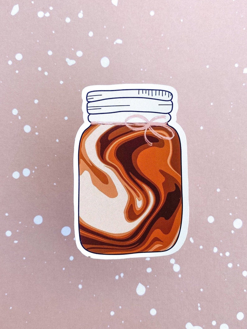 Iced Coffee Sticker | Mason Jar Sticker, Coffee Sticker, Coffee Lovers ...
