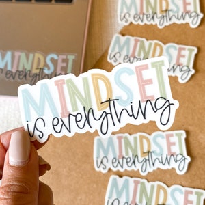 CLEAR Mindset is Everything Sticker | Positivity, Clear Sticker, Mental ...