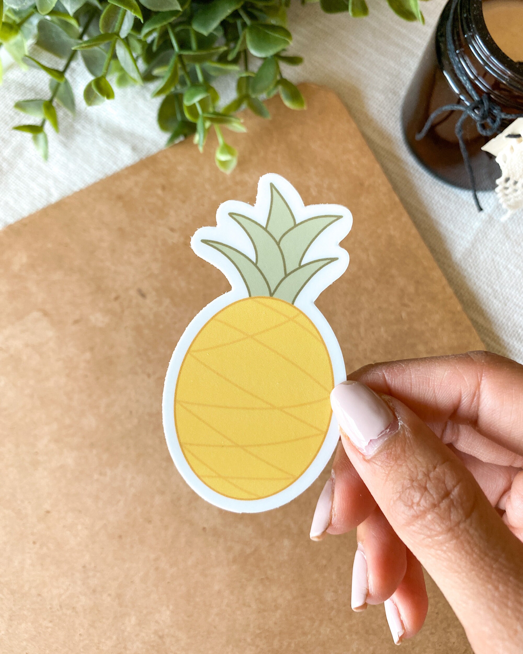 Pineapple Sticker Vinyl Waterproof Sticker - Etsy Singapore